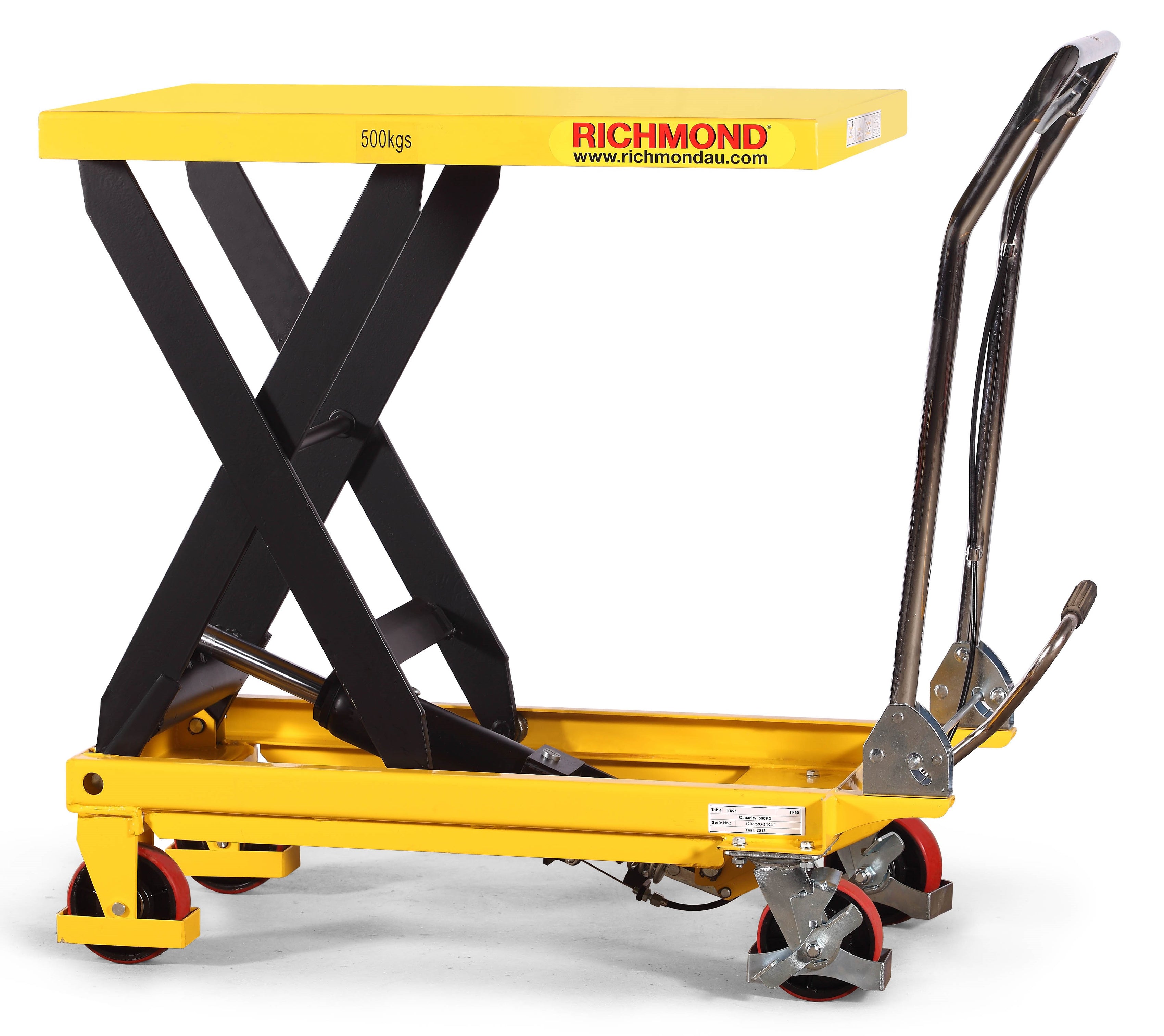 Scissor Lift Trolleys: Scissor Lift Platform Trolley - 500kg Load ...